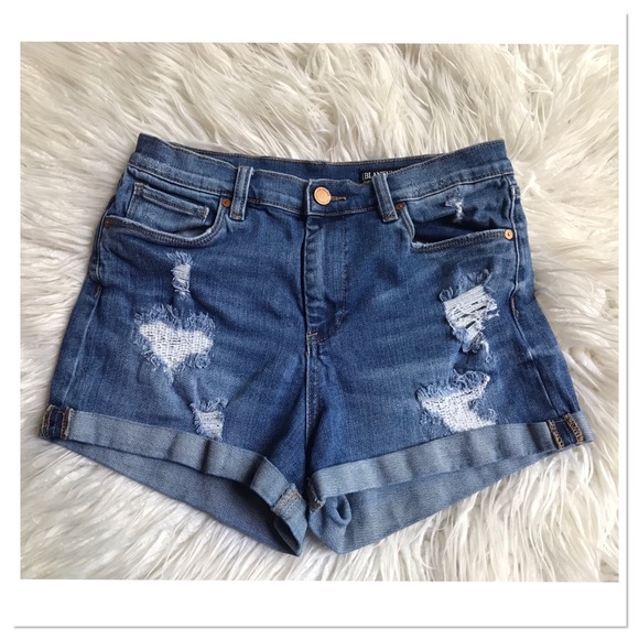 Blank NYC | Shorts | Blank Nyc High Rise Fulton Roll Up Short Blue ...